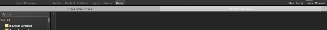 Connection tabs are not displaying properly with dark mode. · Issue #3543 · sequelpro/sequelpro ...