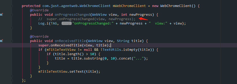 上方进度条未取消？加载到90%左右 · Issue #355 · Justson/AgentWeb · GitHub