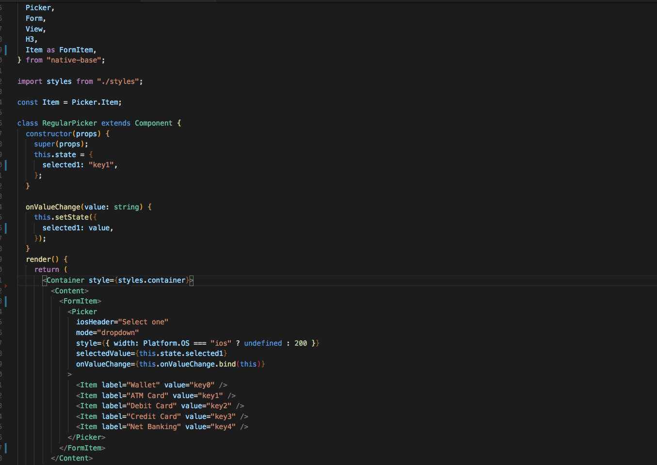 Picker can't be used within an Item · Issue #1174 · GeekyAnts/NativeBase · GitHub
