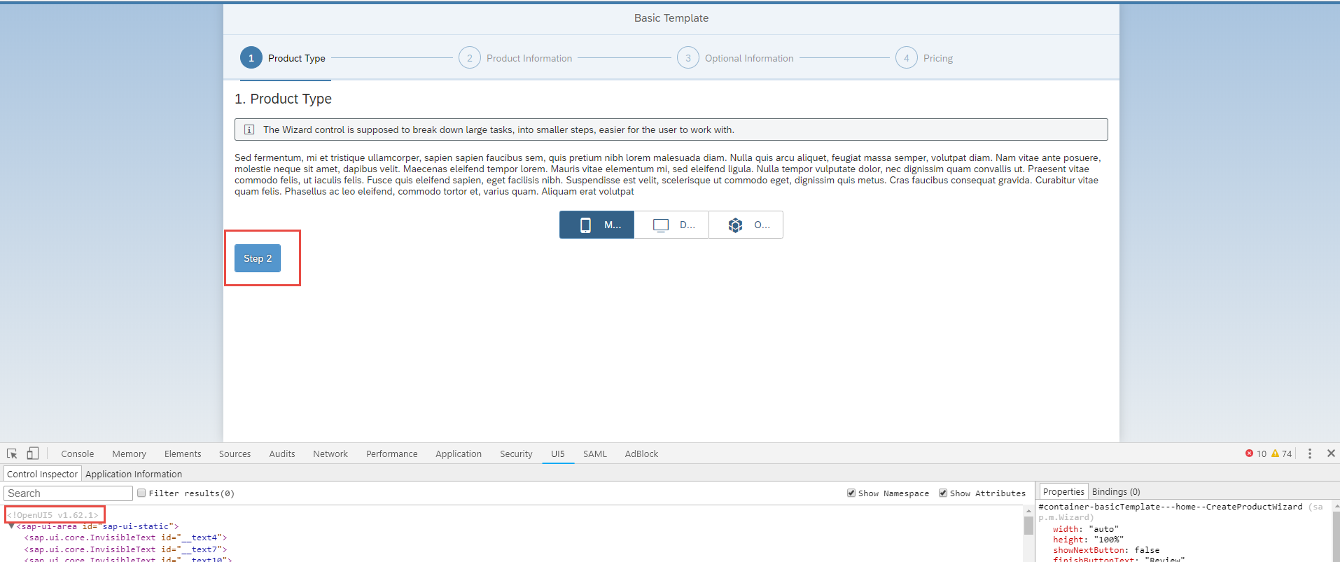 sap.m.Wizard ignoring showNextButton property · Issue #2421 · UI5/openui5 · GitHub