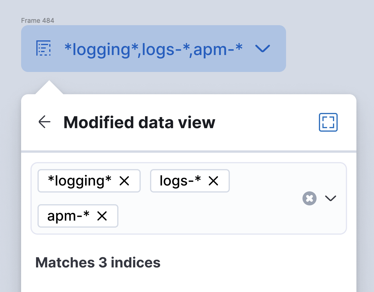 [Unified search] Visually distinguish the adhoc dataviews from the permanent ones on the picker ...