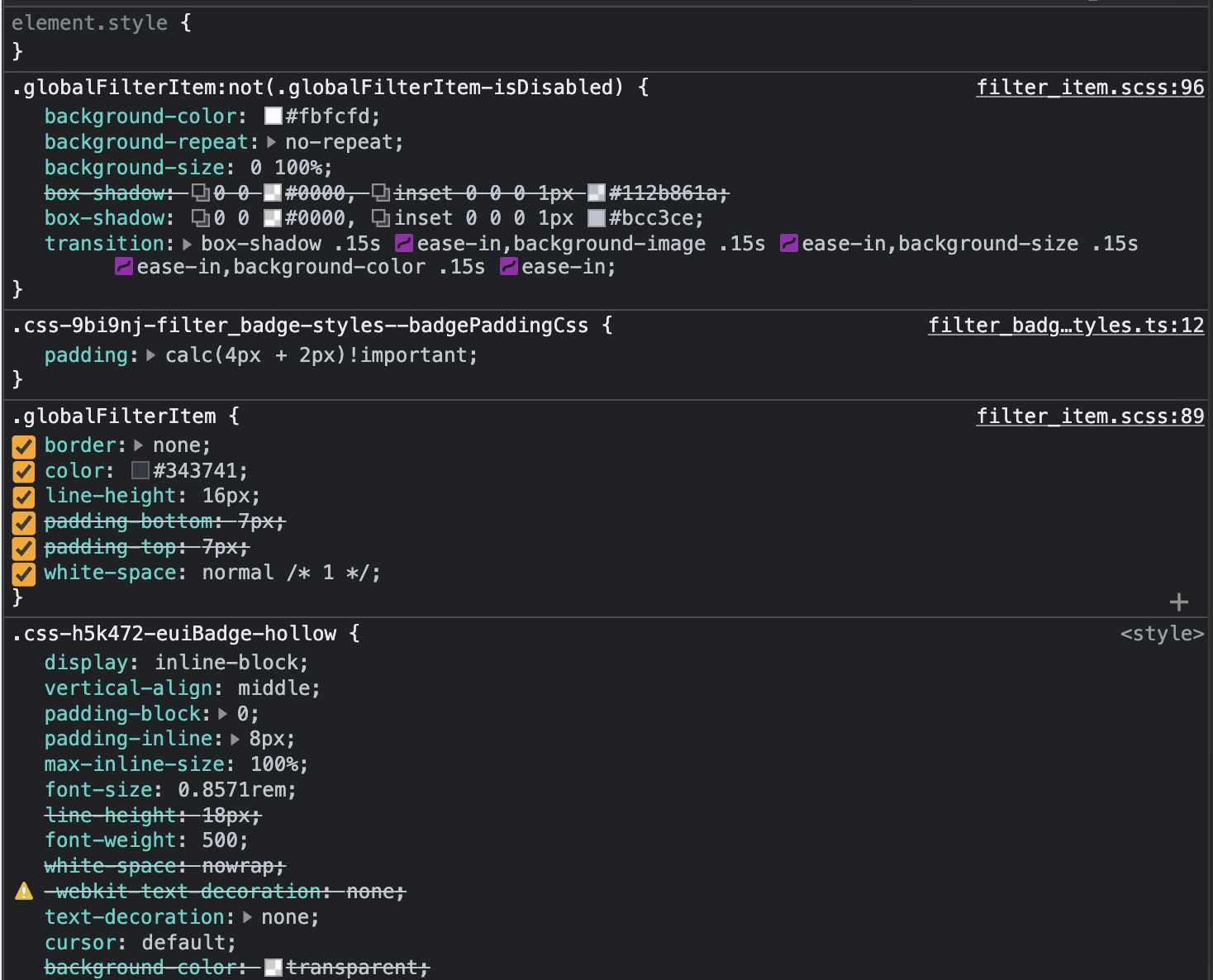 [Unified search] [Legacy controls] Problem with the UI of the created filters · Issue #156446 ...