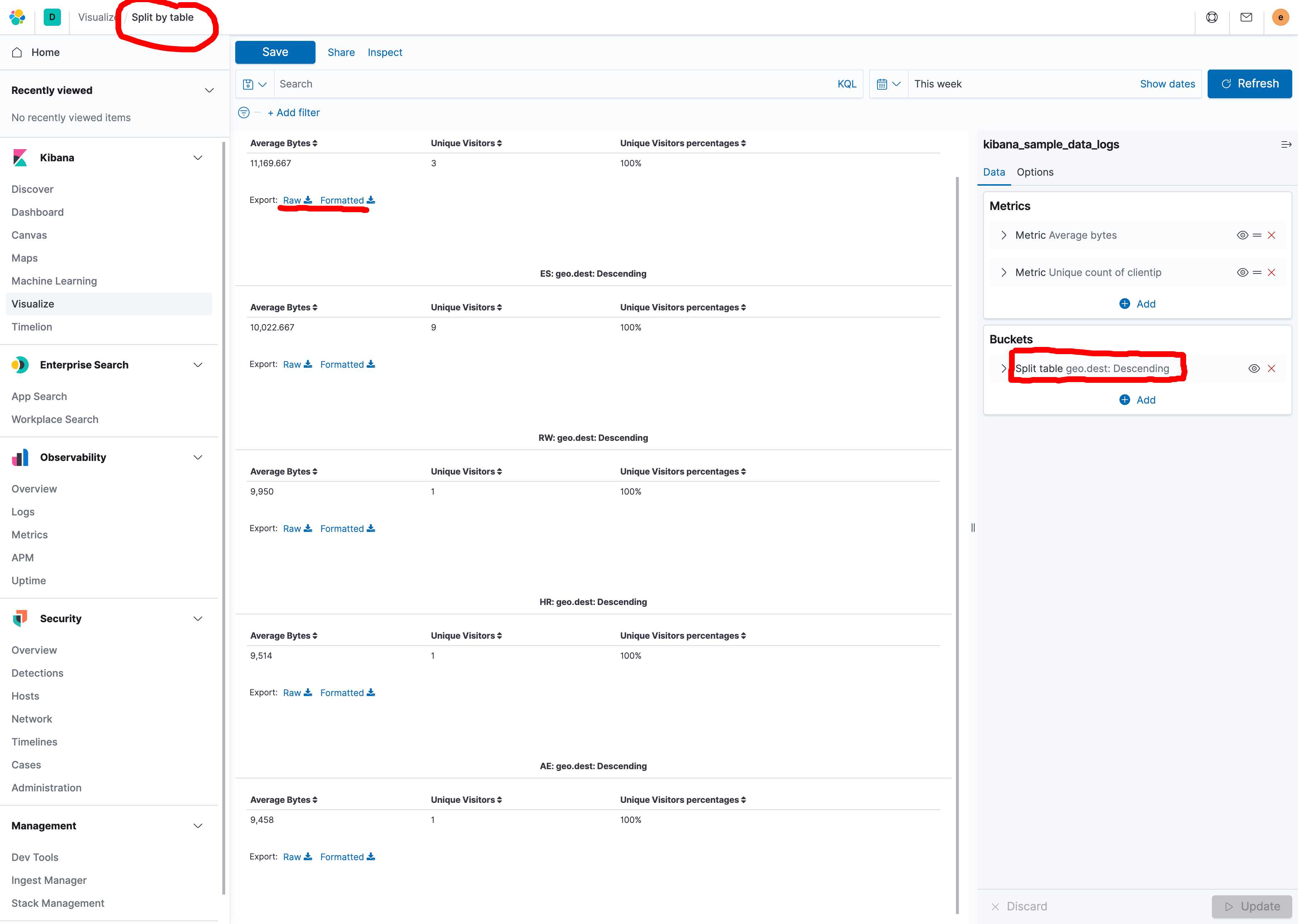 Data Table Incorrect Csv Name When Split By Table Sub Bucket Is Selected · Issue 73018