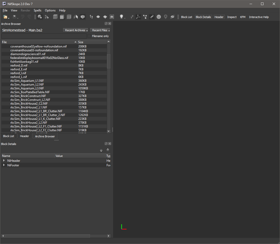 "Browse Archive" fails to show some NIFs · Issue #142 · niftools/nifskope · GitHub