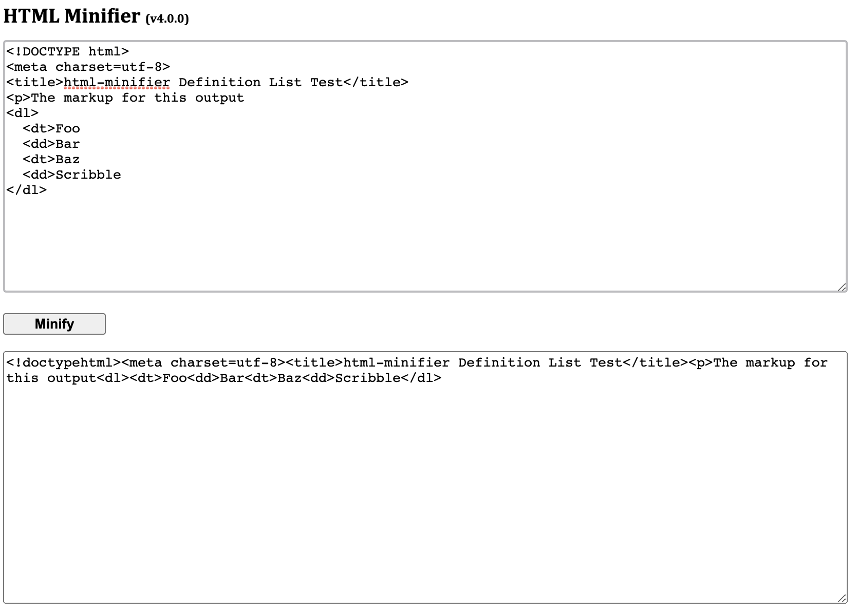 Html Minifier Ui Invalidates” Html Markup Falsified Doctype · Issue 1103 · Kangaxhtml