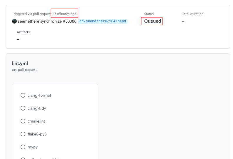 Long queue times for GHA workflows · Issue #70868 · pytorch/pytorch · GitHub