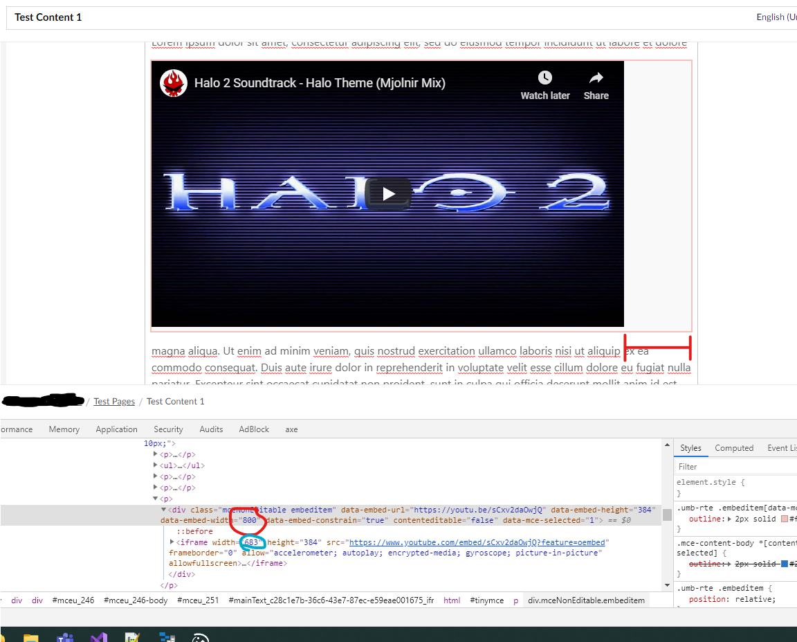 RTE Embed Video Height/Width not setting correctly · Issue #6828 · umbraco/Umbraco-CMS · GitHub