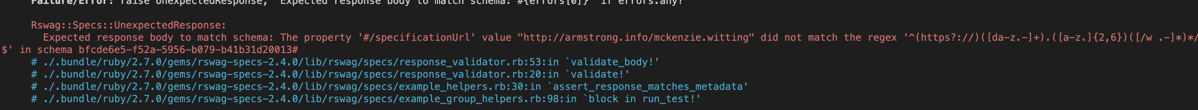 Bug Rswag Schema Pattern Somehow Did Not Match The Regex · Issue 546 · Rswagrswag · Github