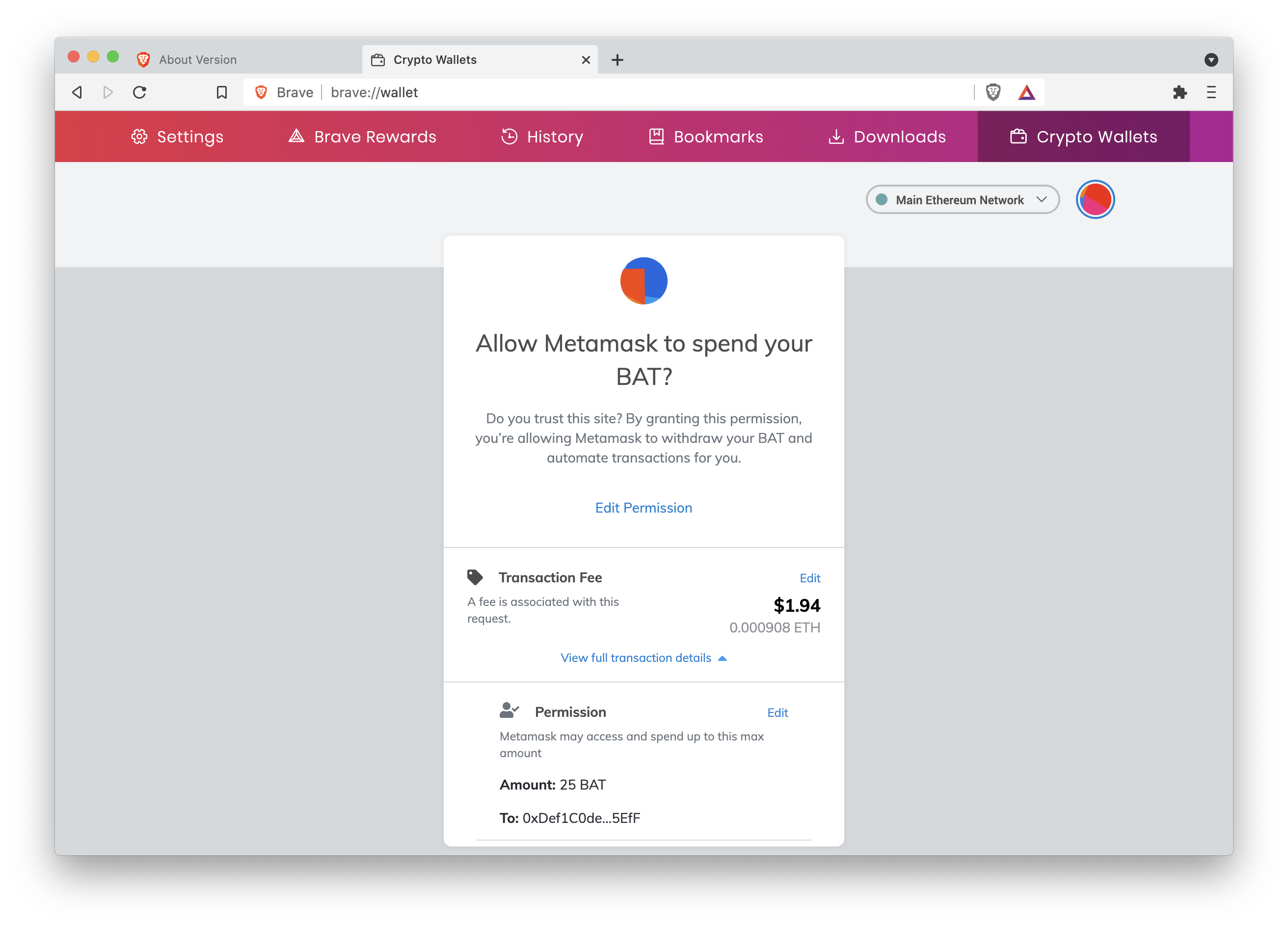 Remove references to Metamask on swap screens · Issue #16730 · brave ...