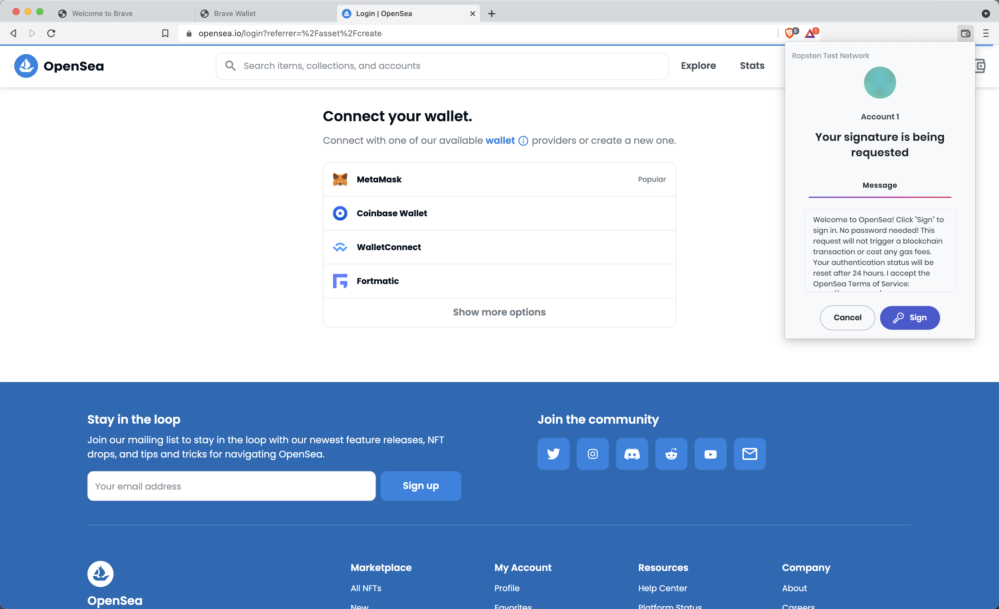 Text overflow on sign message when trying to do an ERC-721 transaction ...