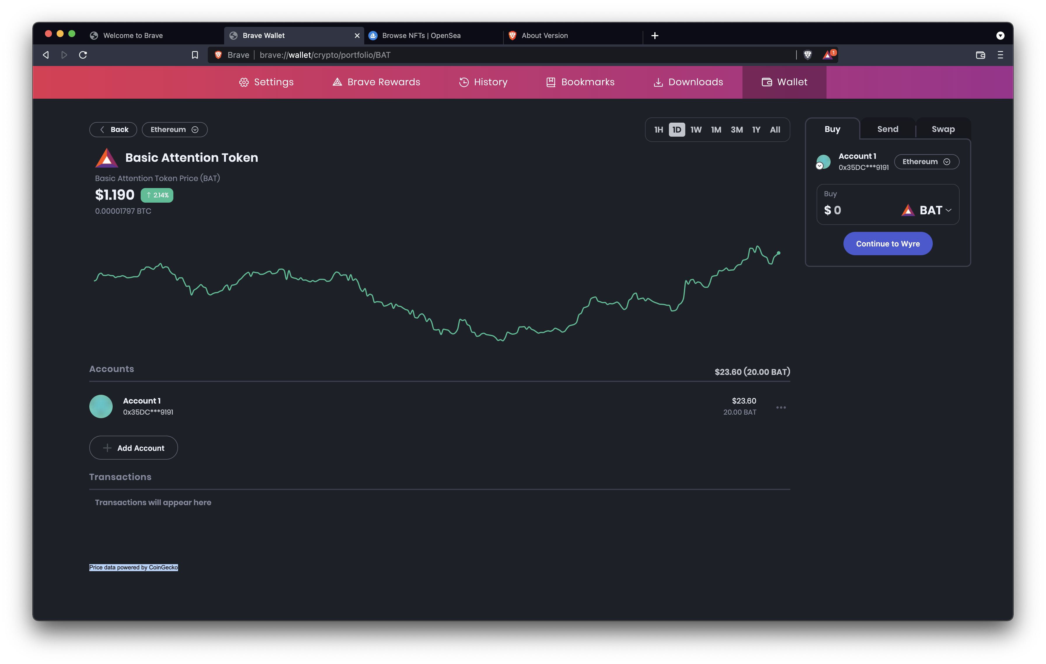 Add Price data powered by CoinGecko · Issue #19432 · brave/brave-browser · GitHub