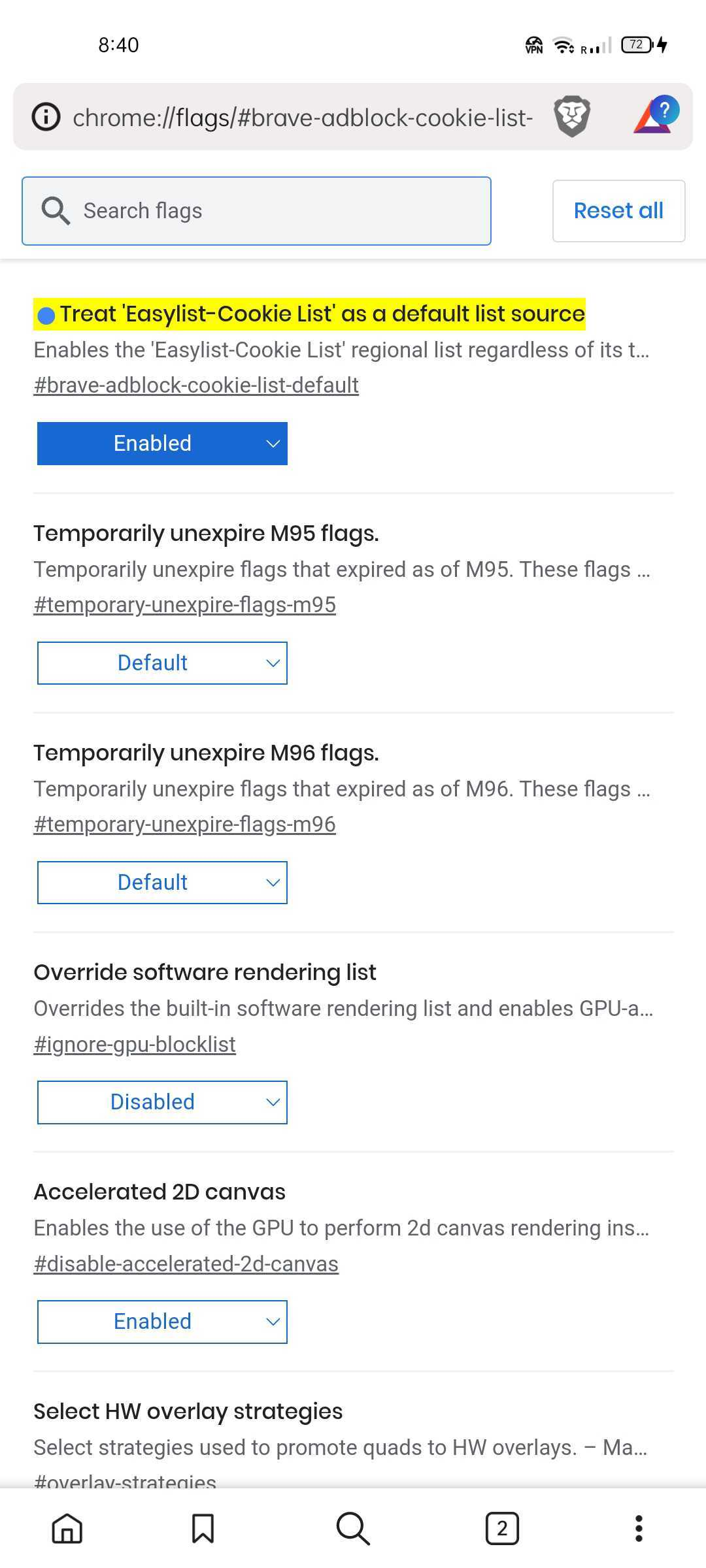Tweak the behavior of the #brave-adblock-cookie-list-default flag ...