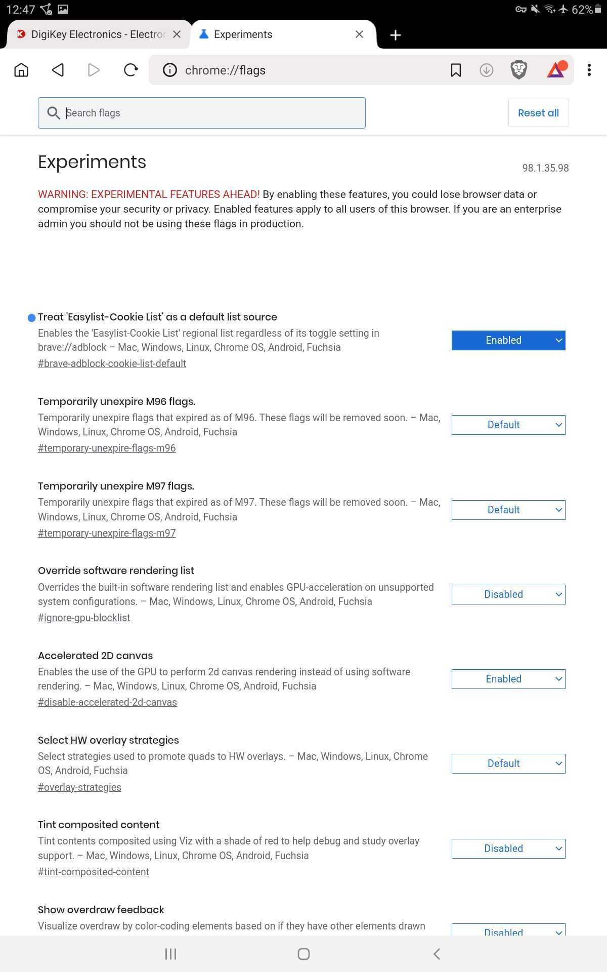 Tweak The Behavior Of The Brave Adblock Cookie List Default Flag · Issue 20126 · Bravebrave