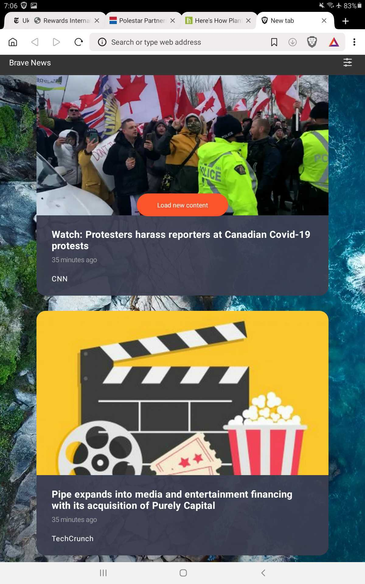 Load new content position should be higher on tablet view · Issue ...