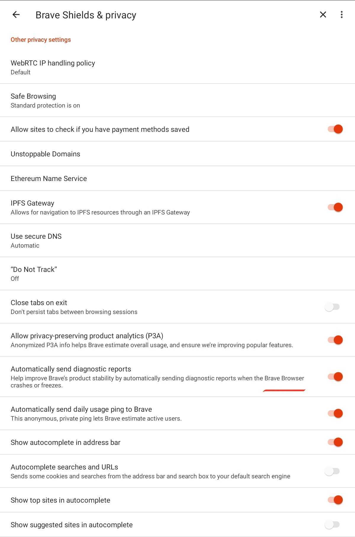 "when the Brave browser crashes or freeze" should be "...crashes or ...