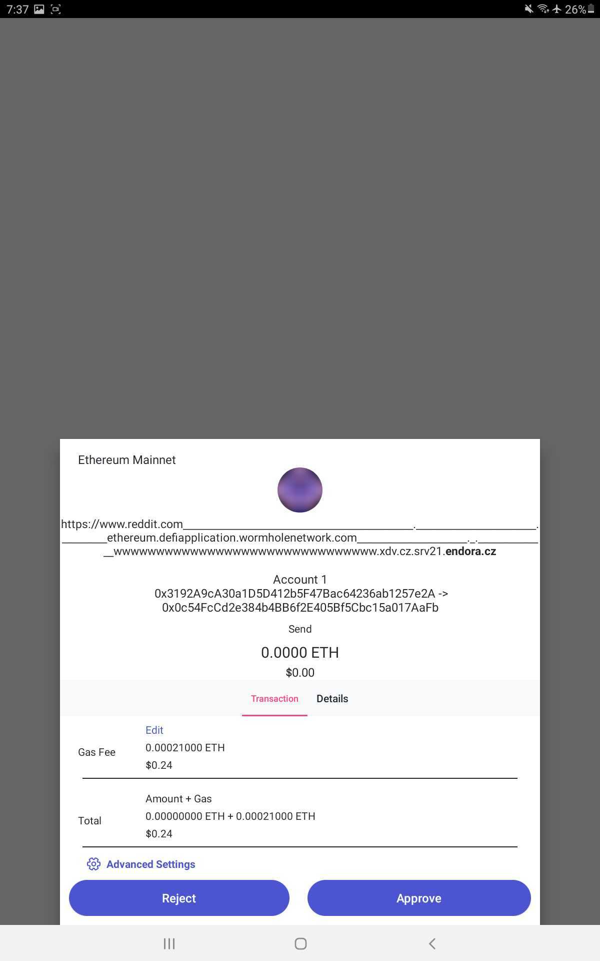 Dapps Add An Etld On Transaction Confirmation Screen · Issue 23265 · Bravebrave Browser · Github