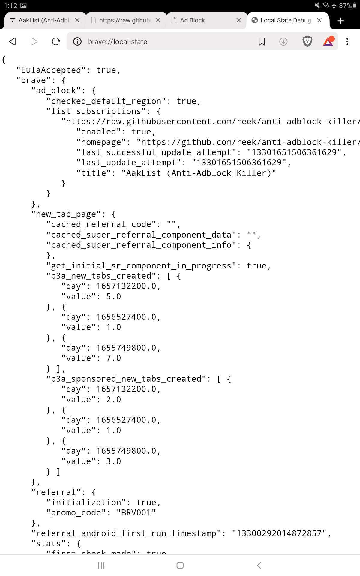 Metadata from filter list subscriptions should be available in brave ...