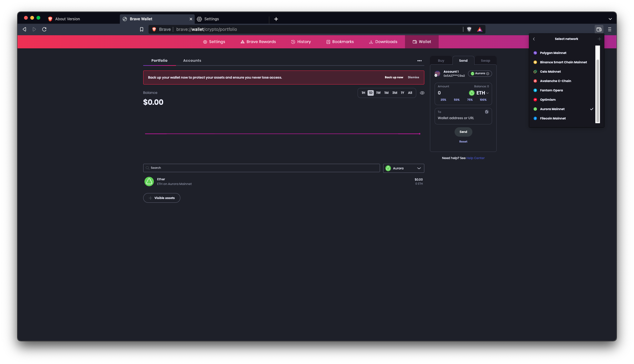 Aurora Mainnet Uses Ethereum Asset Icon · Issue 24024 · Bravebrave