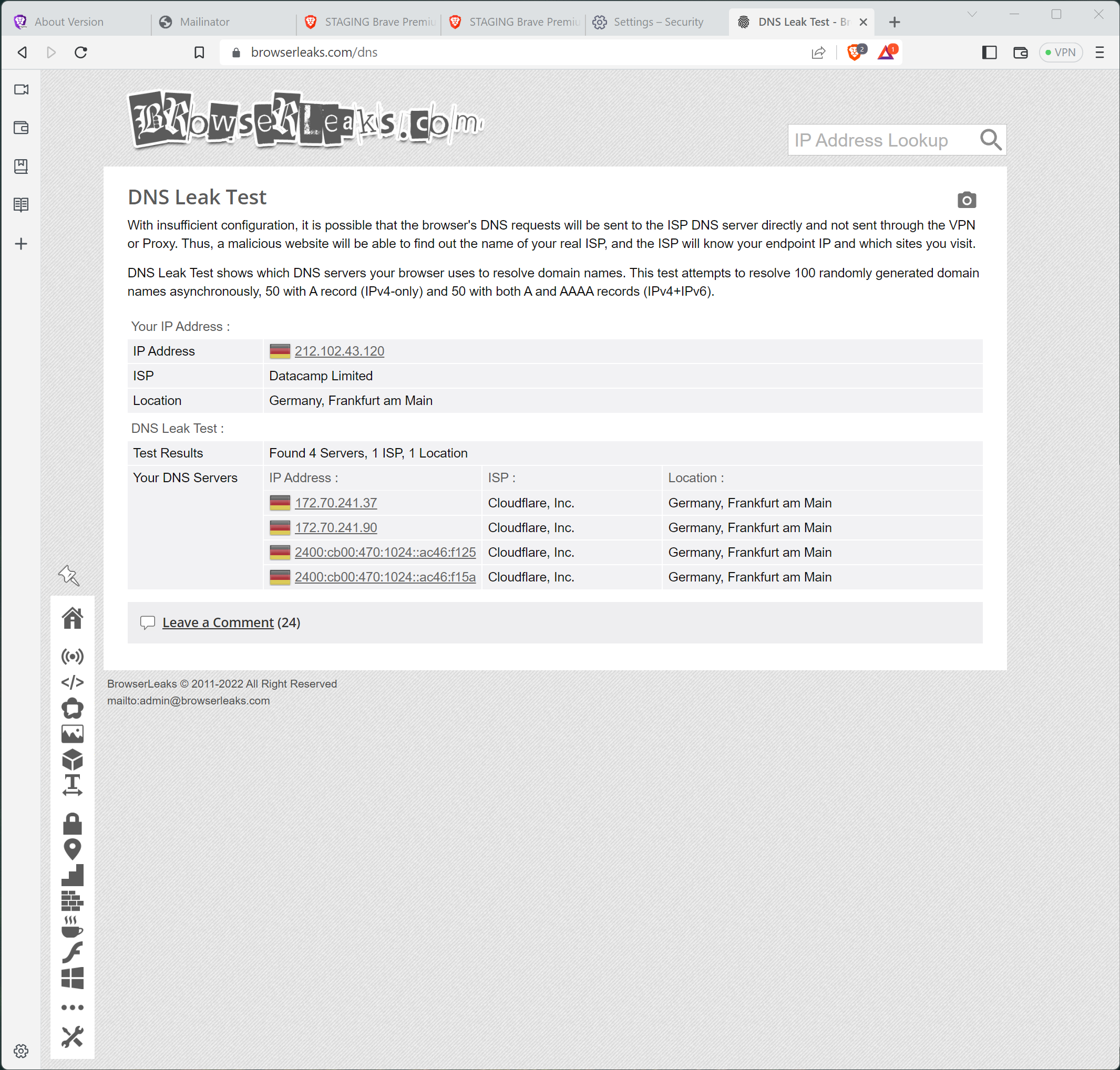 Warn users to enabled Cloudflare DNS to avoid DNS leaks · Issue #25544 · brave/brave-browser ...