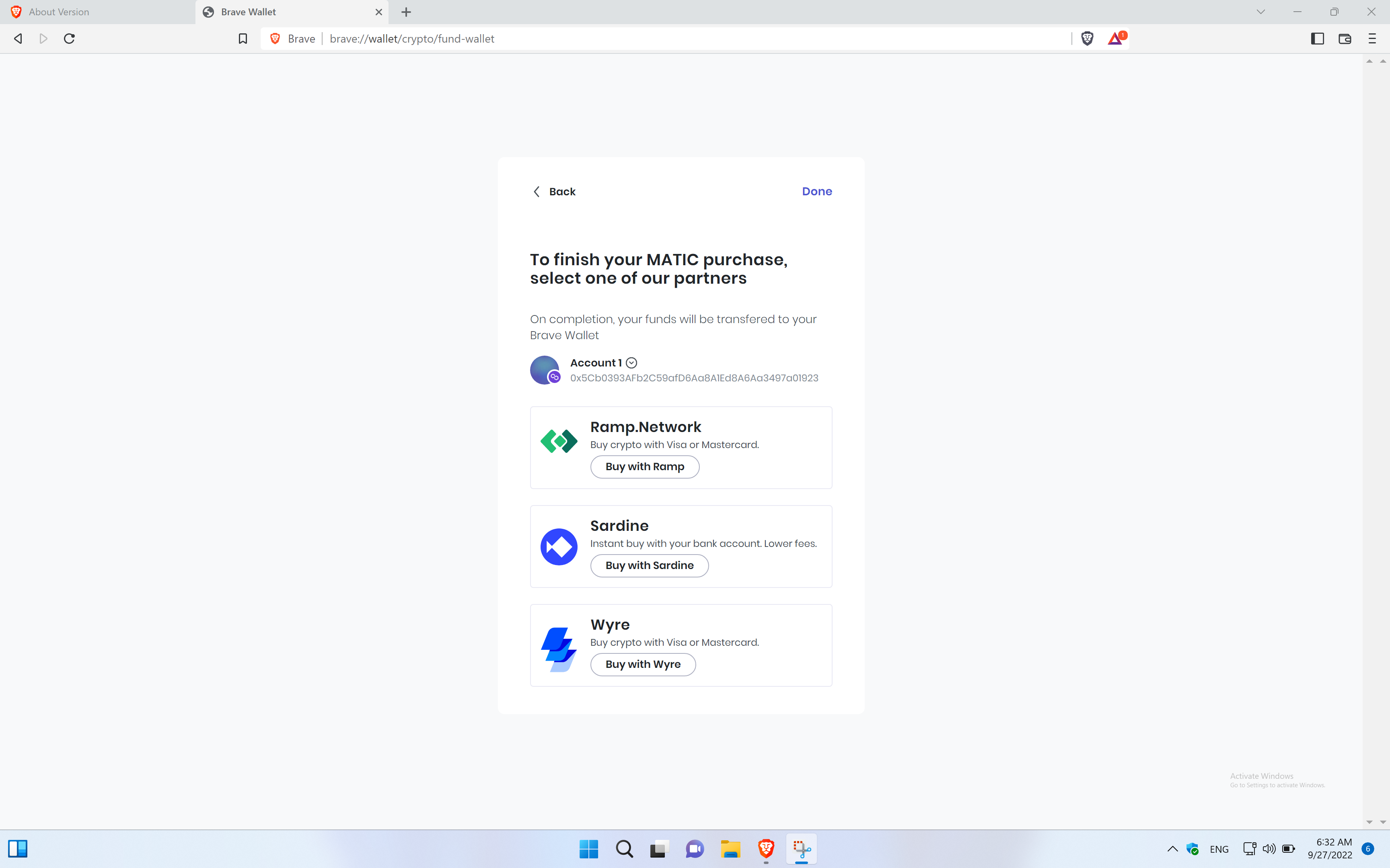 Add Sardine to Onboarding on-ramp providers · Issue #25414 · brave/brave-browser · GitHub