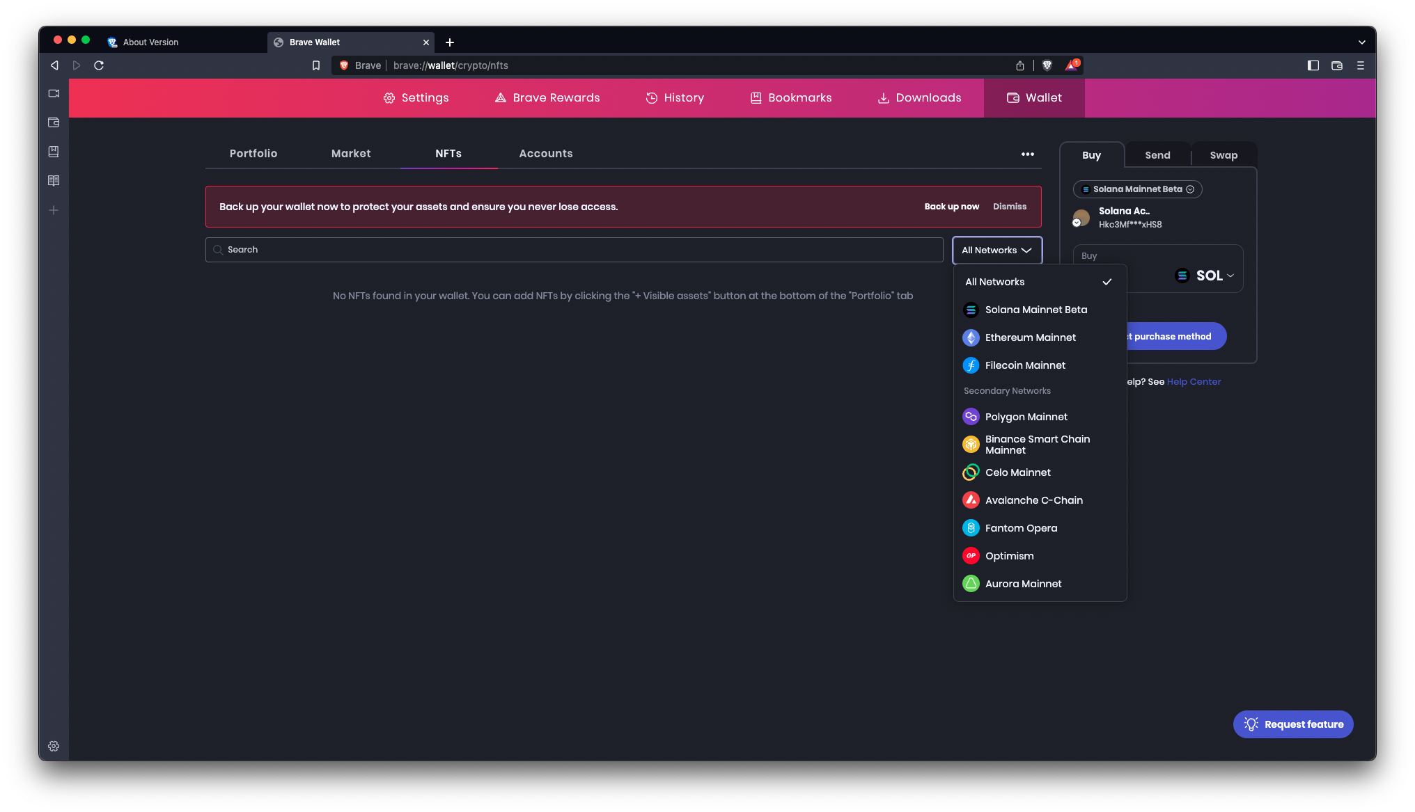 Fix nft network selector styling · Issue #25307 · brave/brave-browser · GitHub