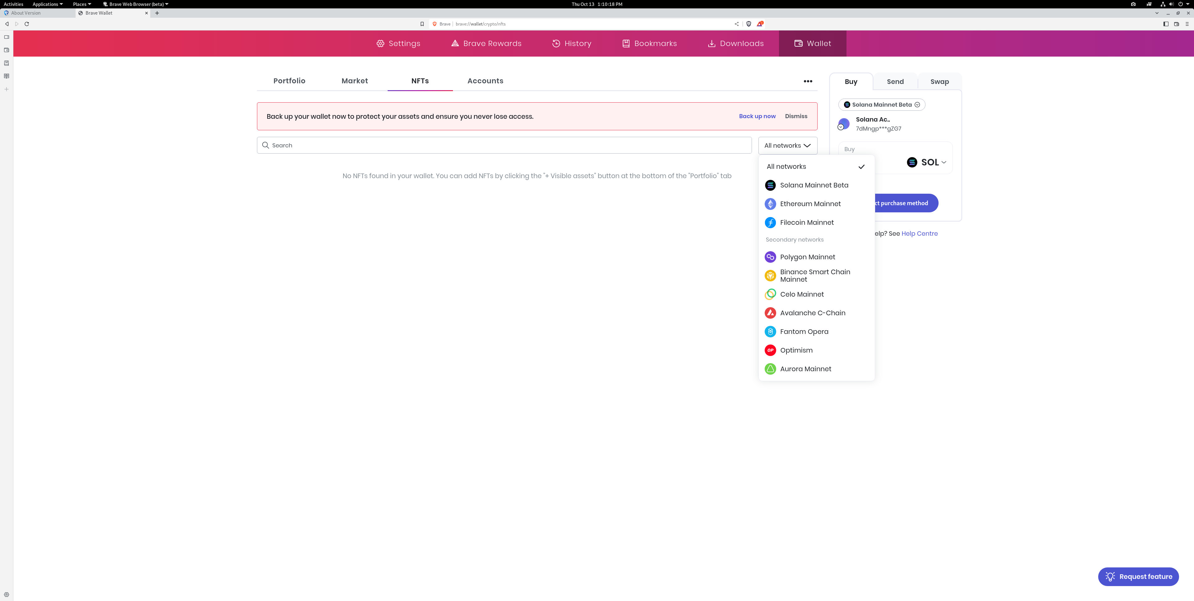 Fix nft network selector styling · Issue #25307 · brave/brave-browser · GitHub