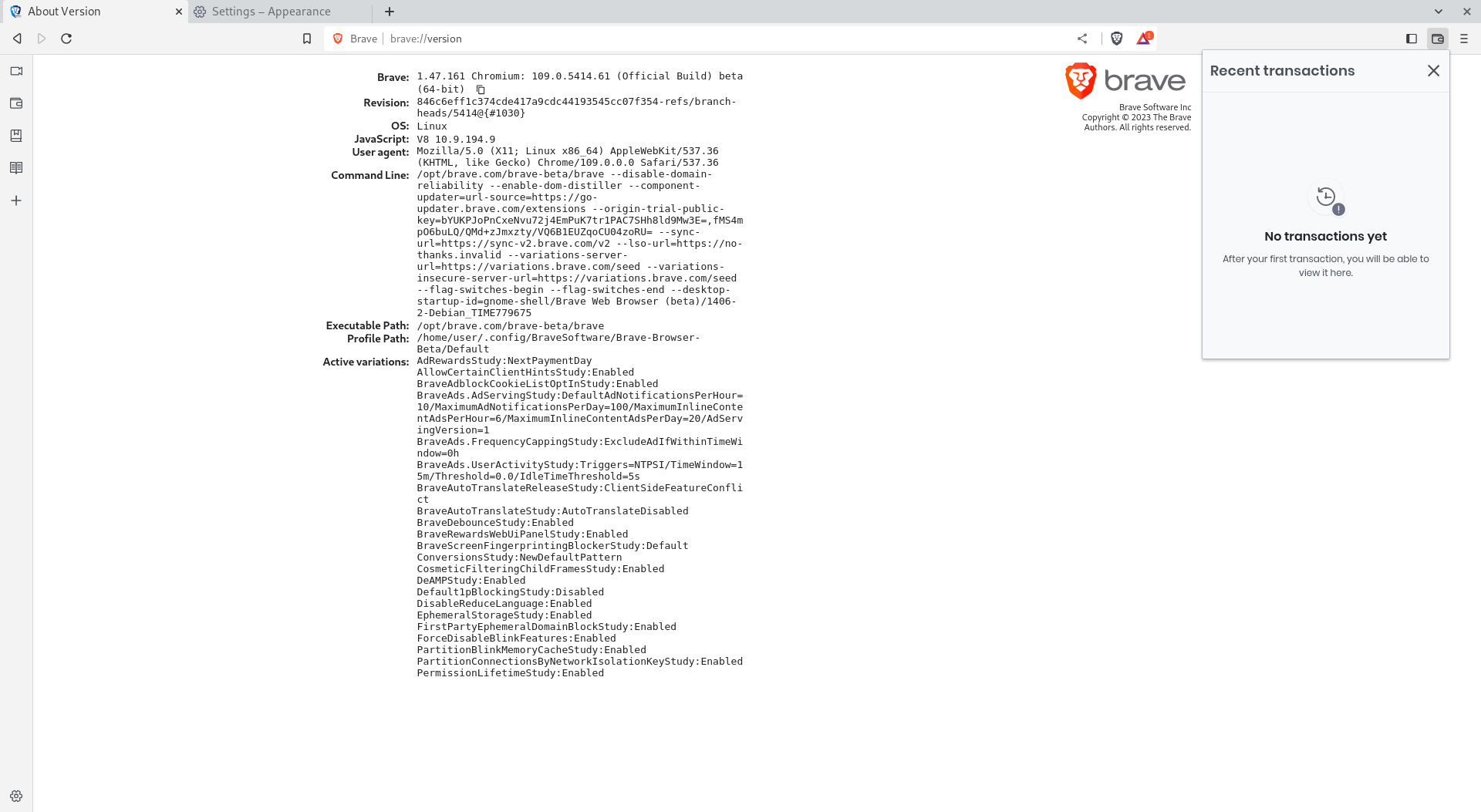 Fill out transaction screen on modal when there is no transactions ...