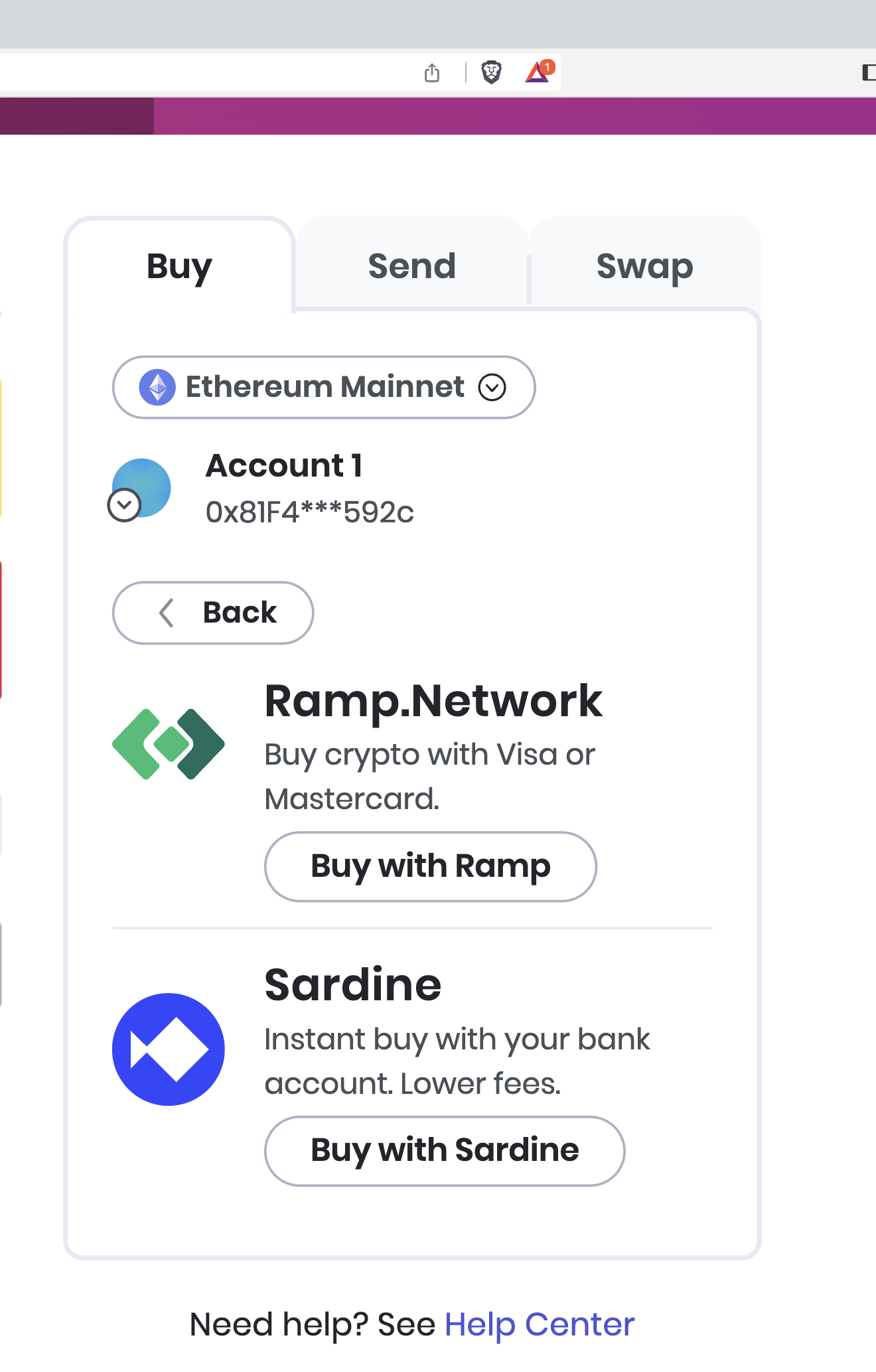 `Continue to Ramp` should be `Buy with Ramp` similar to desktop · Issue ...