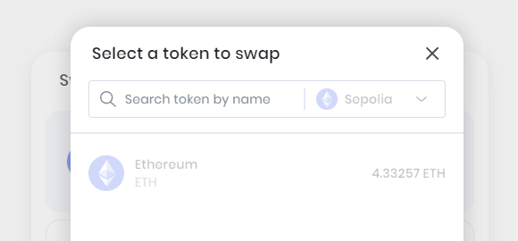 Search token place holder text is not within the text field and network ...