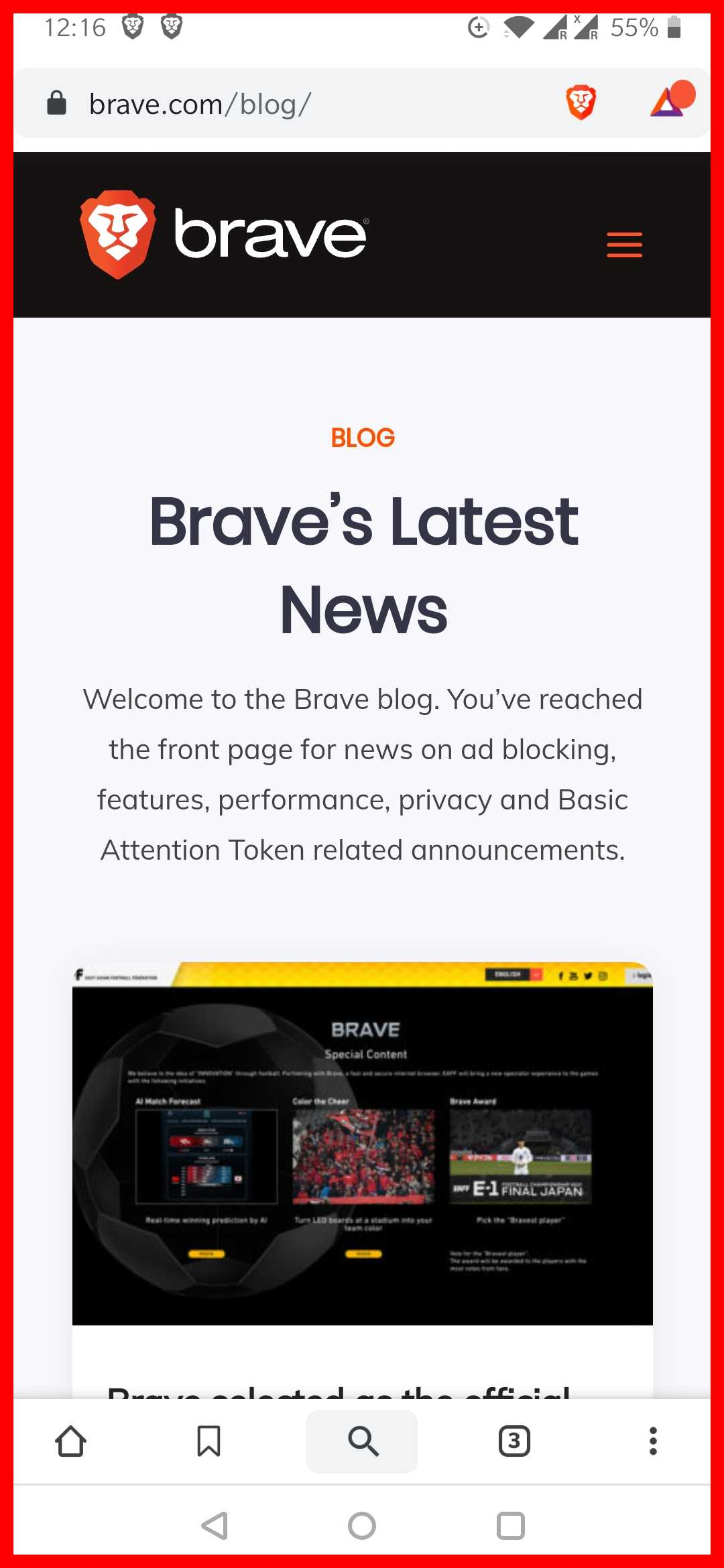 Red border when any UI Element is tapped · Issue #7558 · brave/brave ...