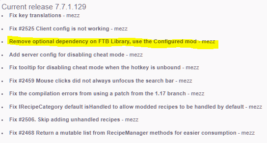 [Bug, JEI]: Unable to access JEI config · Issue #155 · FTBTeam/FTB ...
