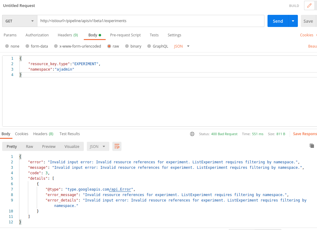 ListExperiment requires filtering by namespace. · Issue #4873 ...