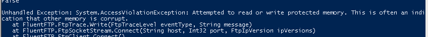 AccessViolationException in FtpSocketStream when connecting · Issue #145 · robinrodricks ...
