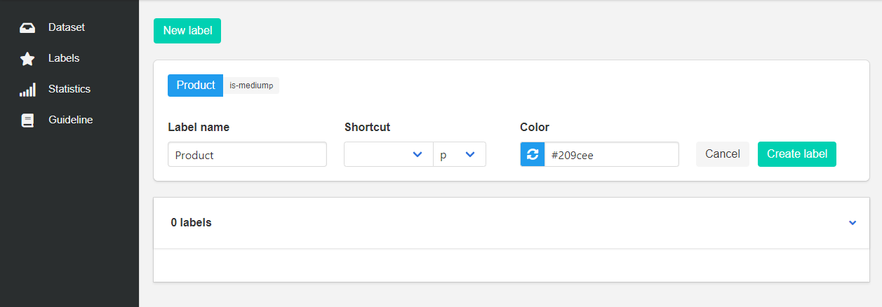 Display Bug When Adding a Label to a Sequence Labeling Project · Issue #259 · doccano/doccano ...