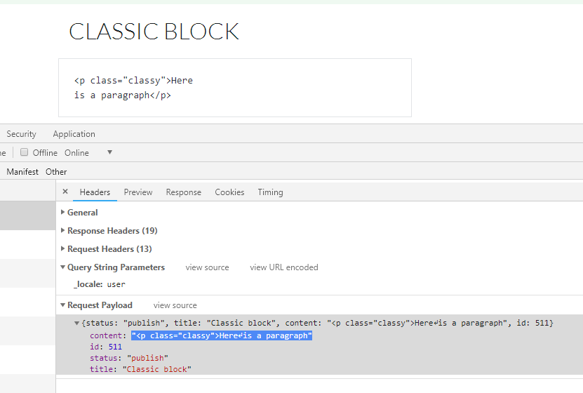 Classic block removing paragraph end tag on save · Issue #11697 · WordPress/gutenberg · GitHub
