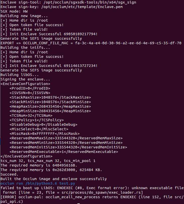 Run Python Script With Occlum · Issue 373 · Occlumocclum · Github 9059