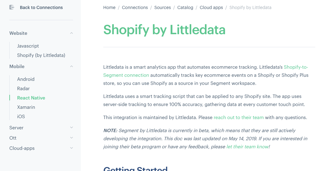 Shopify by littledata source showing up as "React" in the catalog left nav · Issue #255 ...