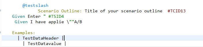 In A Gherkin Step Glue Code Matching Glue Code Generated Is Match