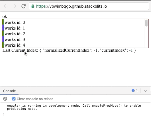 bug(DragDropModule): currentIndex unstable in virtual list (viewport range known) · Issue #21916 ...