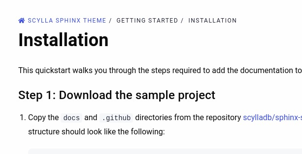 Issue in all page : breadcrumbs links does not work · Issue #237 · scylladb/sphinx-scylladb ...