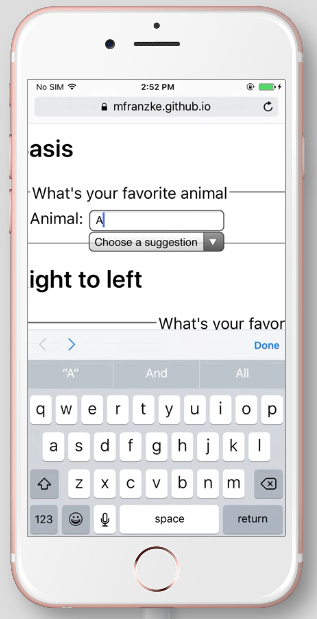 Doesnt Work At All On Mobile Safari · Issue 43 · Mfranzkedatalist Polyfill · Github