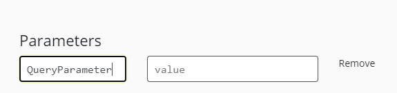 API console query parameter field to contain parameter description or ...