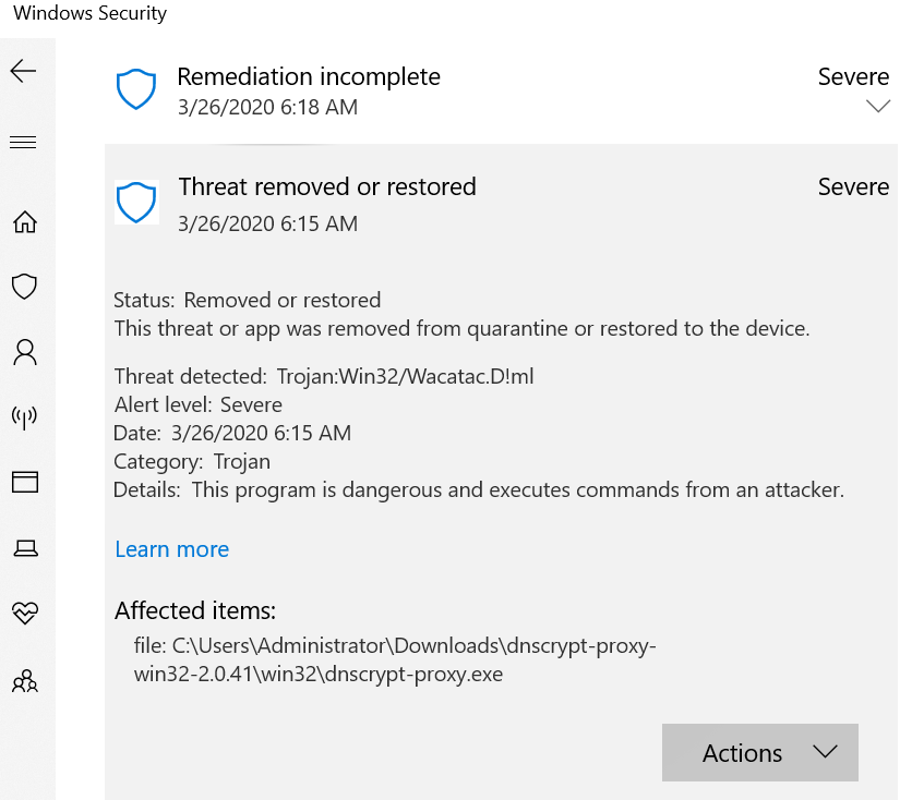 find a Trojan,download problem · Issue #1252 · DNSCrypt/dnscrypt-proxy · GitHub