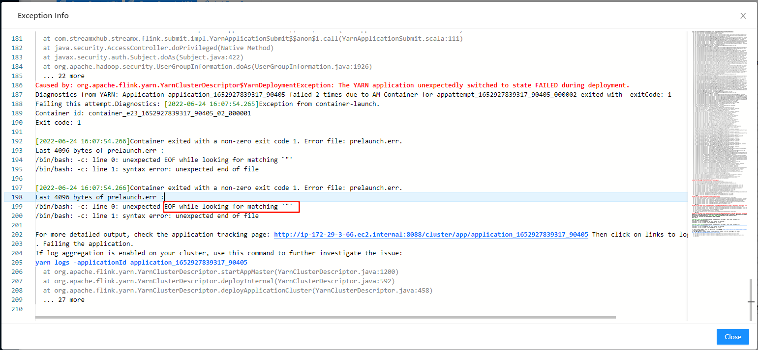 [Bug] Dynamic Option EOF while looking for matching `"' · Issue #1133 · apache/incubator ...