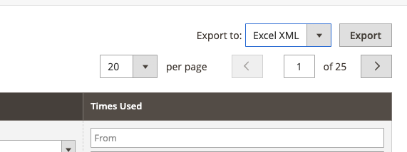 Coupon codes export to Excel XML not working as expected · Issue #36073 · magento/magento2 · GitHub