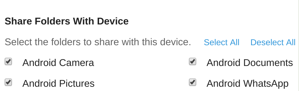 (De)select all not working in add device dialog · Issue #5980 · syncthing/syncthing · GitHub