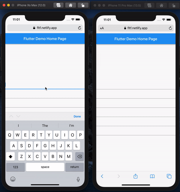 [web]Display keyboard unable to click on other textfield on safari browser. · Issue #58244 ...