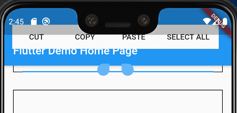 TextField selection handles overlap widgets · Issue #59229 · flutter/flutter · GitHub