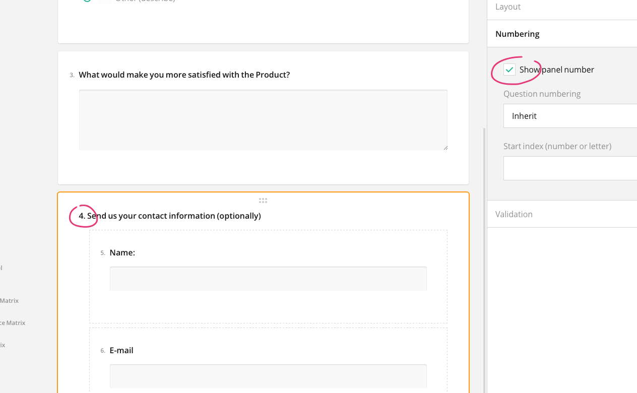 Panel Number Of Question Has Wrong Style · Issue 5420 · Surveyjs Survey Library · Github
