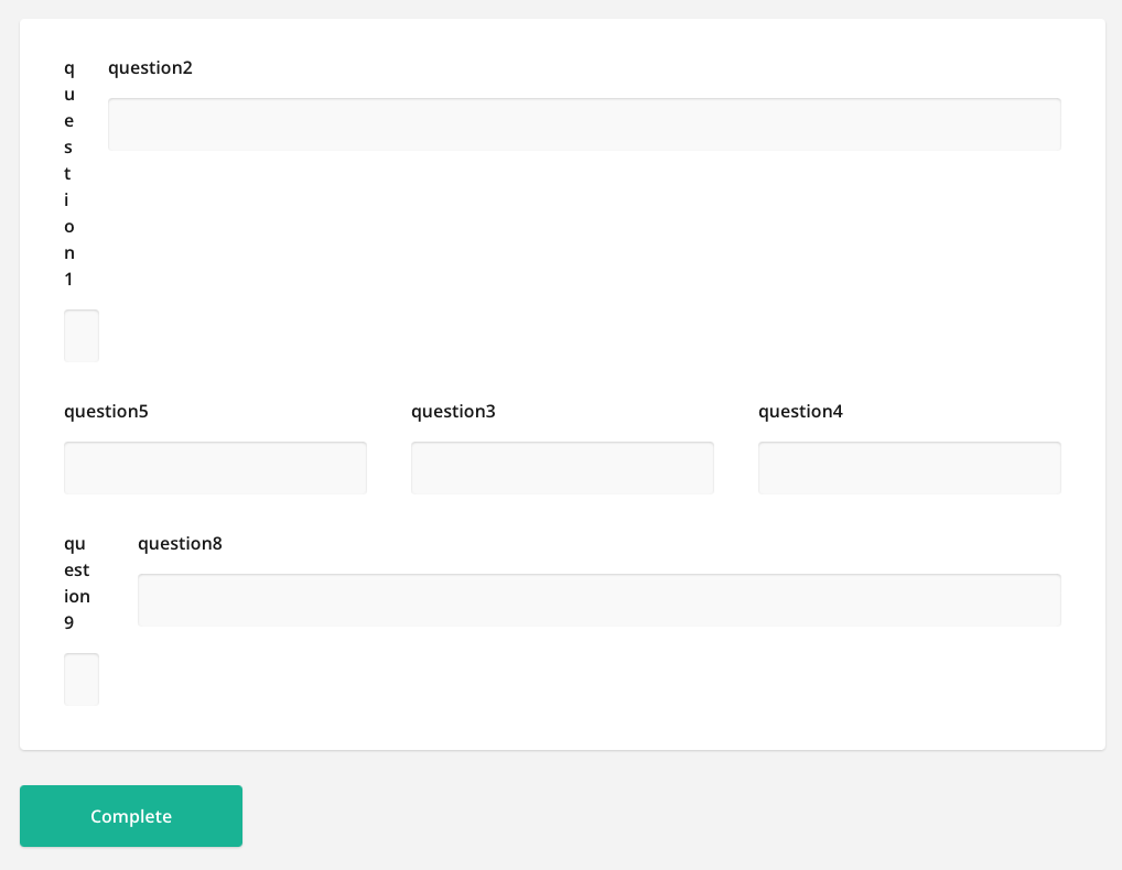 Layout Issue Question Width · Issue 6573 · Surveyjs Survey Library · Github